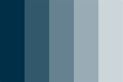 H GAC Dark Blue Color Scale Color Palette