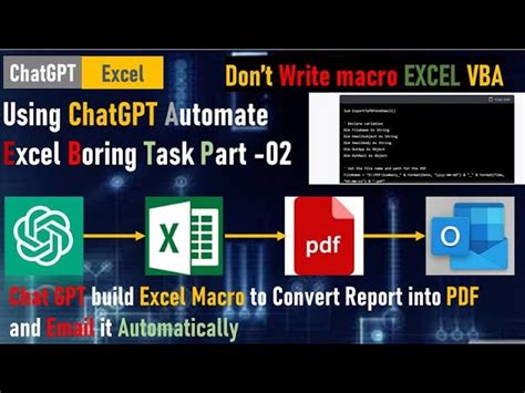 excel to pdf and auto creating emails using chatgpt