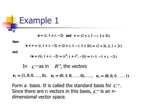 ppt 10 4 complex vector spaces powerpoint presentation free download id 466139