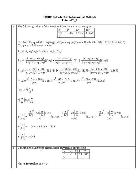 assignment 2 1 tr2103 pdf interpolation mathematical logic
