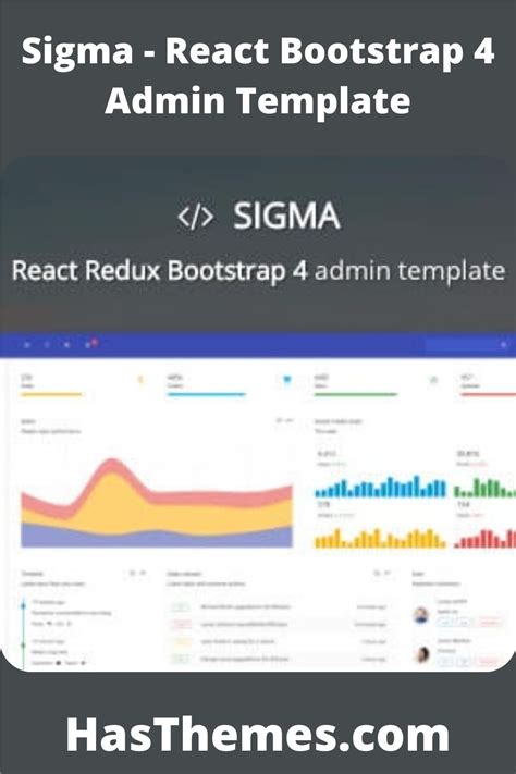 Sigma React Bootstrap 4 Admin Template Templates Dashboard Template Admin