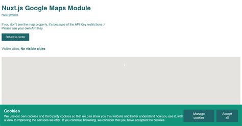 Nuxt Google Maps Module Codesandbox