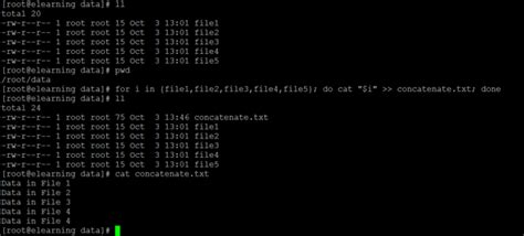 linux concatenate files how linux concatenate files work