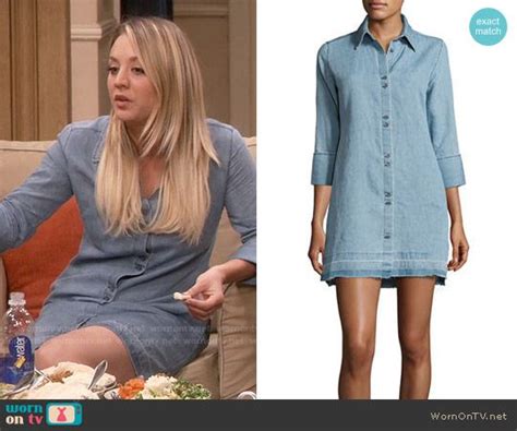 Pennys Chambray Shirtdress On The Big Bang Theory Outfit Details 65252