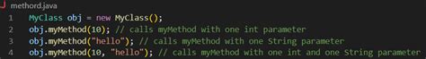 method overloading java
