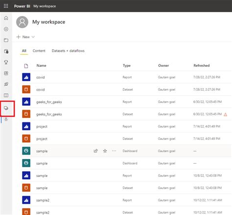 power bi how to create workspace geeksforgeeks