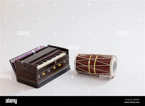 Portrait Of Indian Traditional Classical Musical Instruments Which