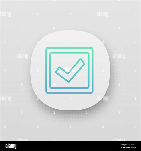 Checkbox App Icon Check Box Checkmark Voting Verification And