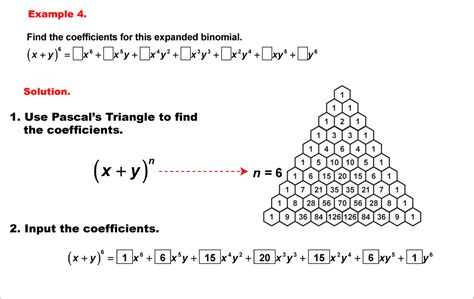 math example polynomial concepts pascal s triangle example 4 media4math
