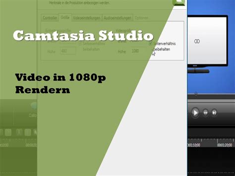 Camtasia Studio Video In 1080p Rendern Tutorial YouTube
