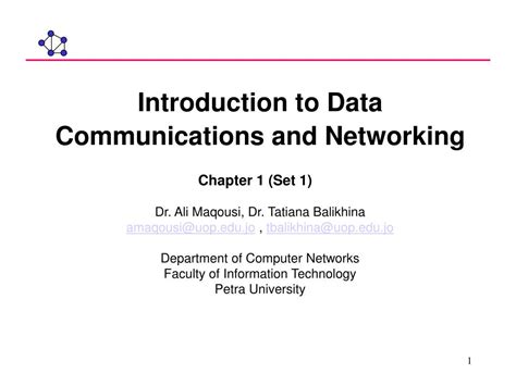 PPT Introduction To Data Communications And Networking PowerPoint