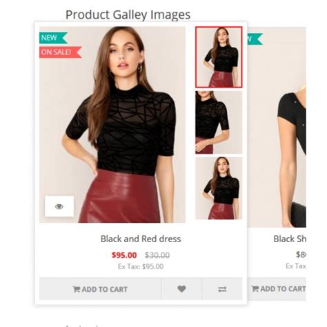 OpenCart Product Gallery Thumbnails With Quick View