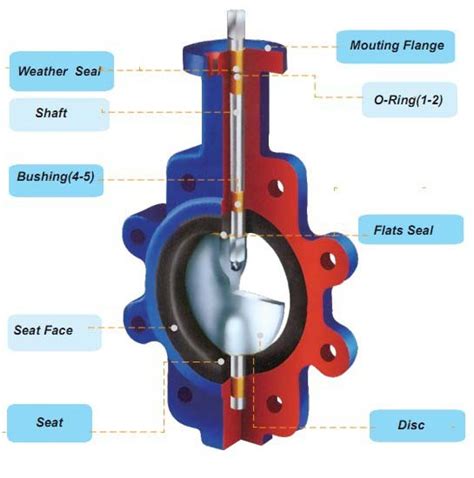Lug Type Triple Eccentric Butterfly Valve With Hand Lever Buy
