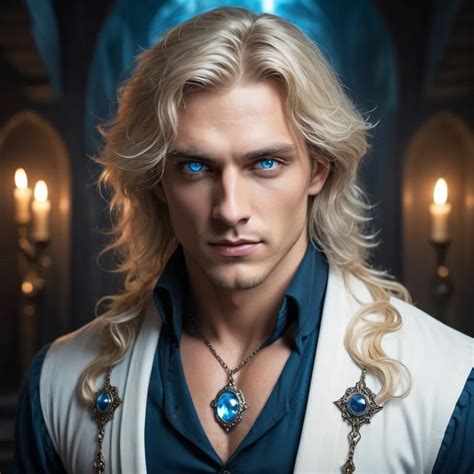 Close Up Fantasy Art Beautiful Brutal Male Model