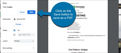How To Save A Webpage As A PDF In Chrome Browser GreenGeeks