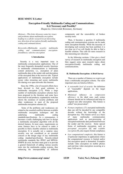 pdf encryption friendly multimedia coding and communications is it necessary and possible