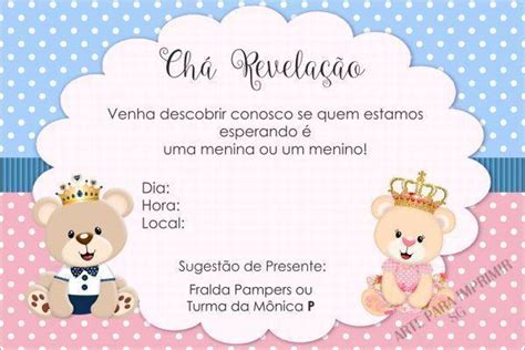 Actualizar Imagem Fundo Convite Cha Revelacao Br Thptnganamst Edu Vn