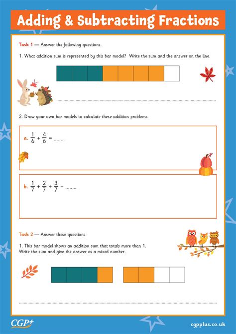 Adding And Subtracting Fractions Year 5 CGP Plus