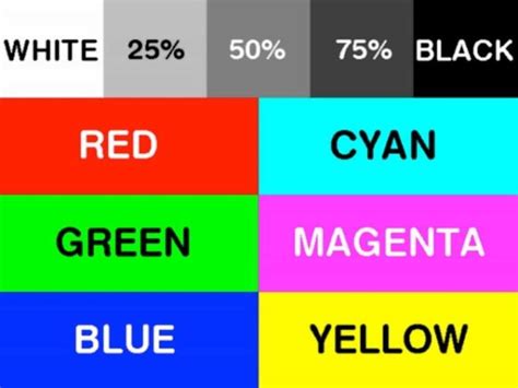 Color Printer Test Page Color Test Color Printer Coloring Pages For