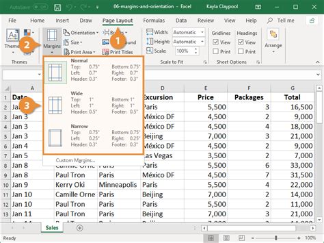 Change Page Margins In Excel CustomGuide