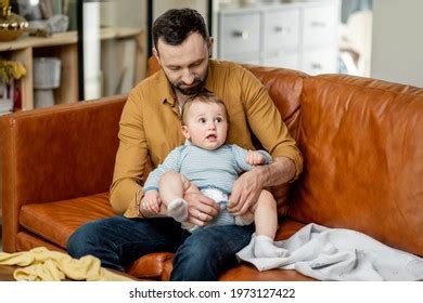 Father Changing Diaper His Baby Son Stock Photo 1973127422 Shutterstock