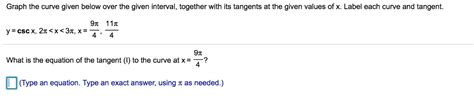 solved graph the curve given below over the given interval