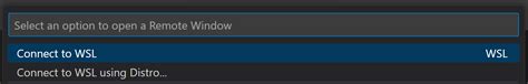 Work In Windows Subsystem For Linux With Visual Studio Code