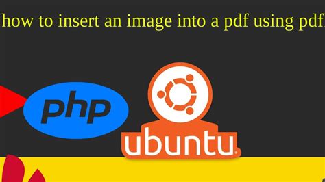how to insert an image into a pdf using pdflib youtube