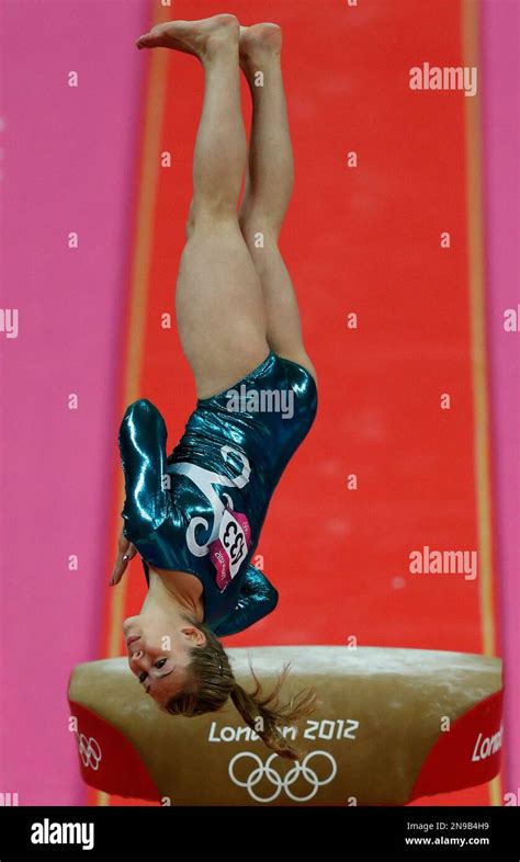 Swiss Gymnast Giulia Steingruber Performs On The Vault During The