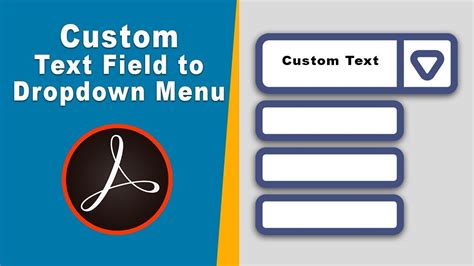 how to add custom text field to dropdown menu in pdf using adobe acrobat pro 2017 artofit