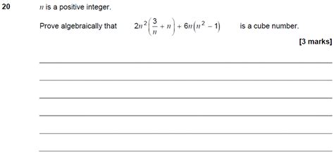 gcse 9 1 maths algebraic proof past paper questions page 2 of 2 pi academy