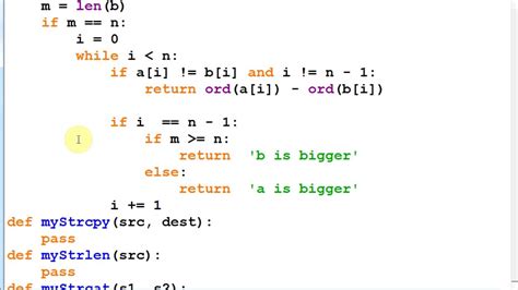 python培训 04 自定义函数strcmp实现高级不等长 youtube