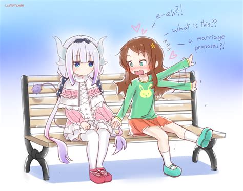 Kanna X Saikawa Kobayashi San Chi No Maid Dragon Miss Kobayashis Dragon Maid Anime