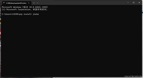 python jieba库的安装 csdn博客