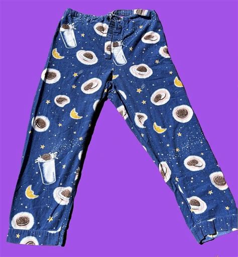 Nick And Nora Vintage Oreo Cookie Pajama Bottoms L Gem