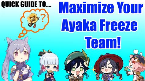 Maximize Damage On Your Ayaka Freeze Team In 5 Minutes Genshin Impact