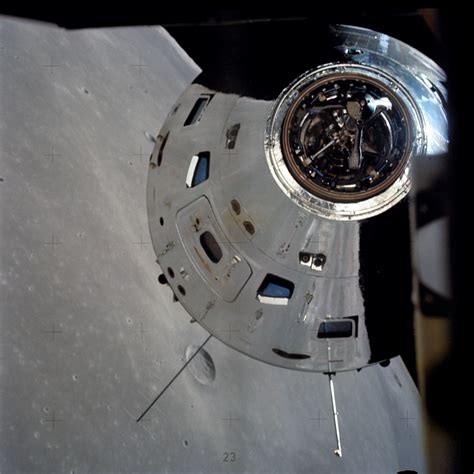 Apollo 17 Command Service Modules Photographed From The Lunar Module In Orbit 4096 X 4096 R