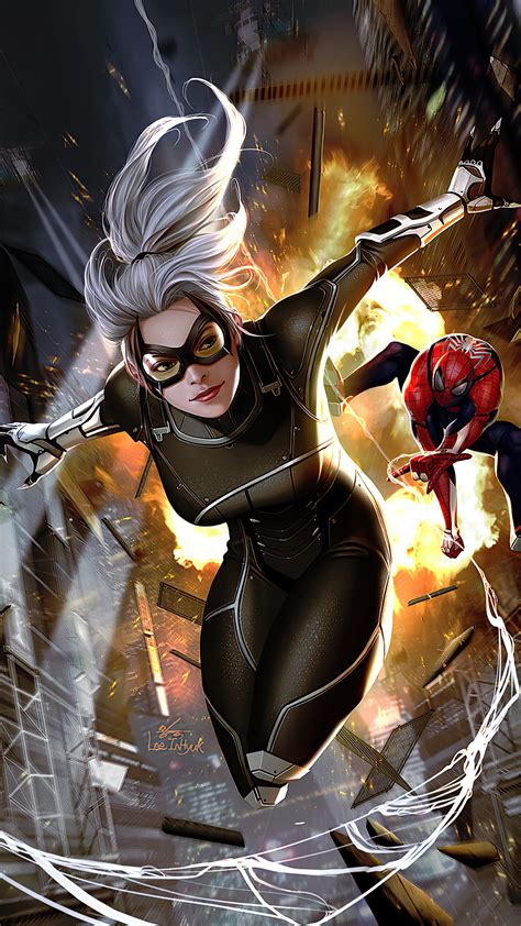 Black Cat Marvel Comics Anti Hero Superhero Comics Felicia Hardy Hd Phone Wallpaper Rare