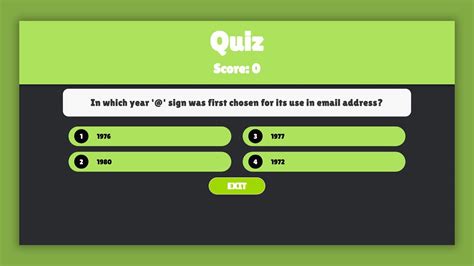 build a quiz app with javascript part 1 html and css part youtube