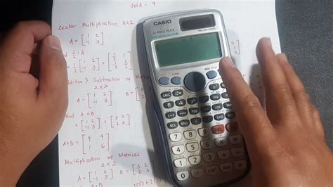 solving matrices using calculator youtube