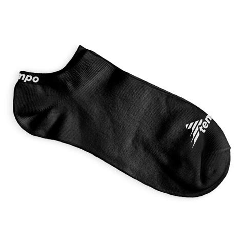 Tempo Unisex Ankle Socks Black