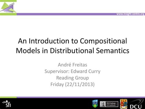 an introduction to compositional models in distributional semantics ppt