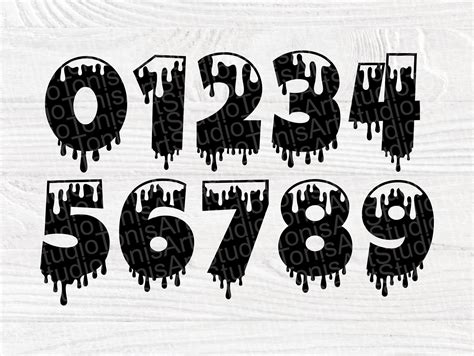 Dripping Font SVG Dripping Alphabet Dripping Cut Files Etsy