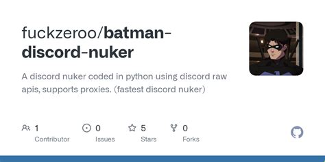 GitHub Vz00000 Batman Discord Nuker A Discord Nuker Coded In Python