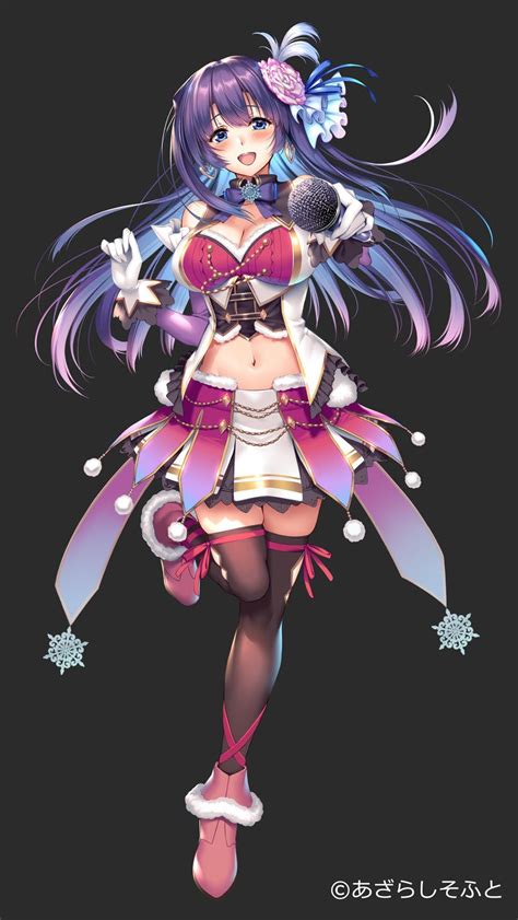 Safebooru 1girl Amakano Blue Eyes Blue Hair Blush Boots Bow Bowtie Breasts Cleavage Earrings