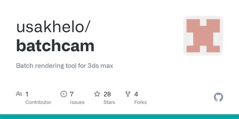 GitHub Usakhelo Batchcam Batch Rendering Tool For 3ds Max