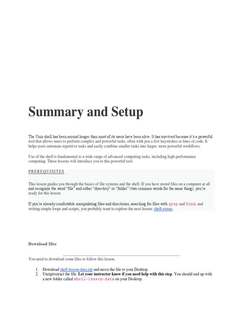 unix shell pdf shell computing command line interface