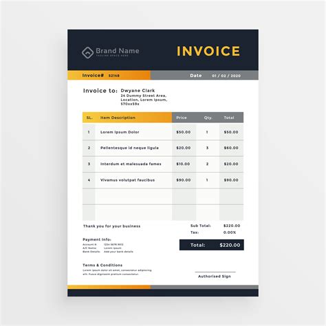 Professional Invoice