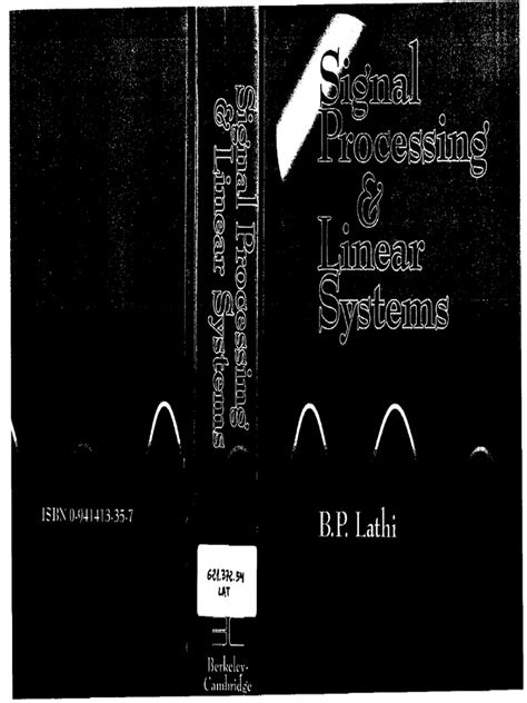 signal processing and linear systems by b p lathi pdf pdf