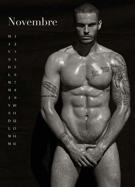 Baptiste Giabiconi S Nudes Calendar Gay Side Of Life